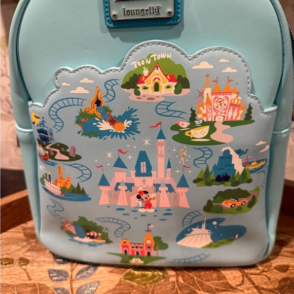 Loungefly | Bags | Loungefly Blue Disney Theme Park Backpack | Poshmark